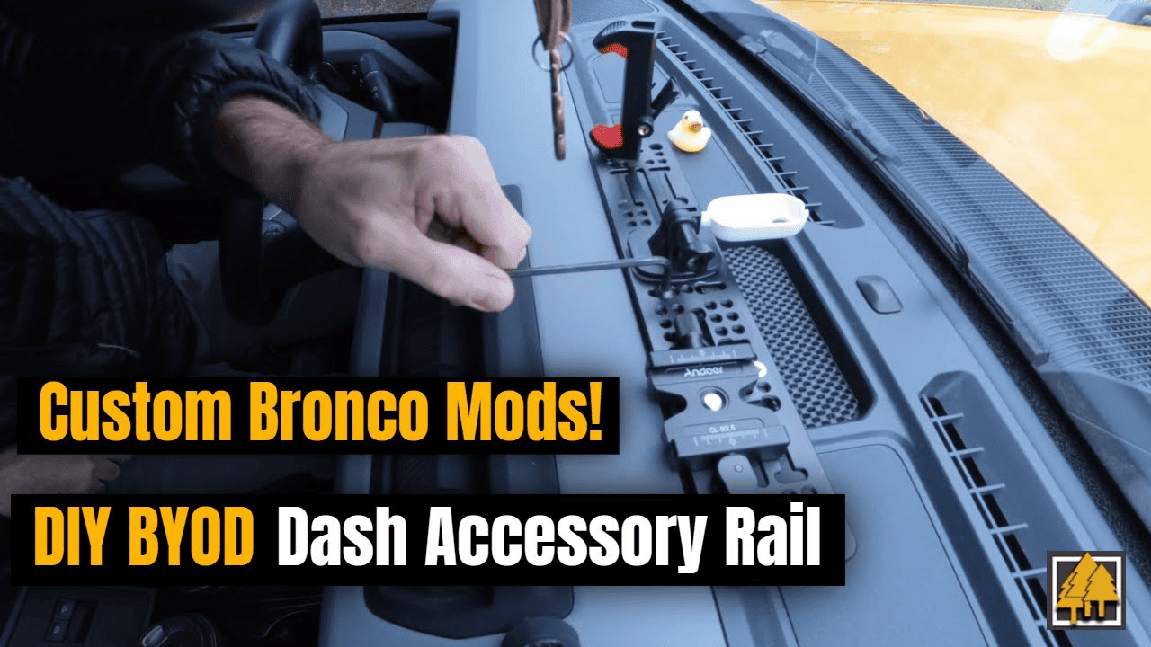 Custom DIY BYOD Bronco dash accessory rail! - Bronco Nation