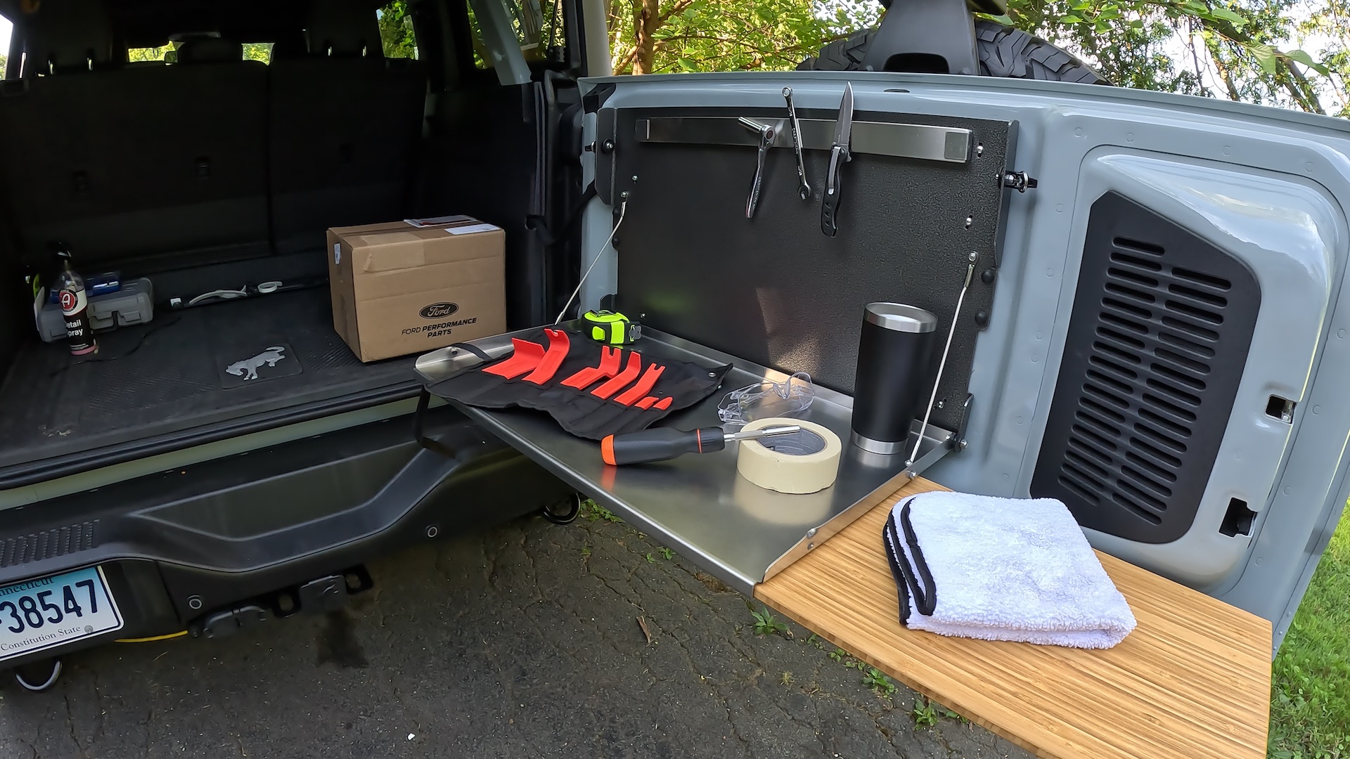 The Trailgater - The best tailgate table?? Made in USA - Bronco Nation