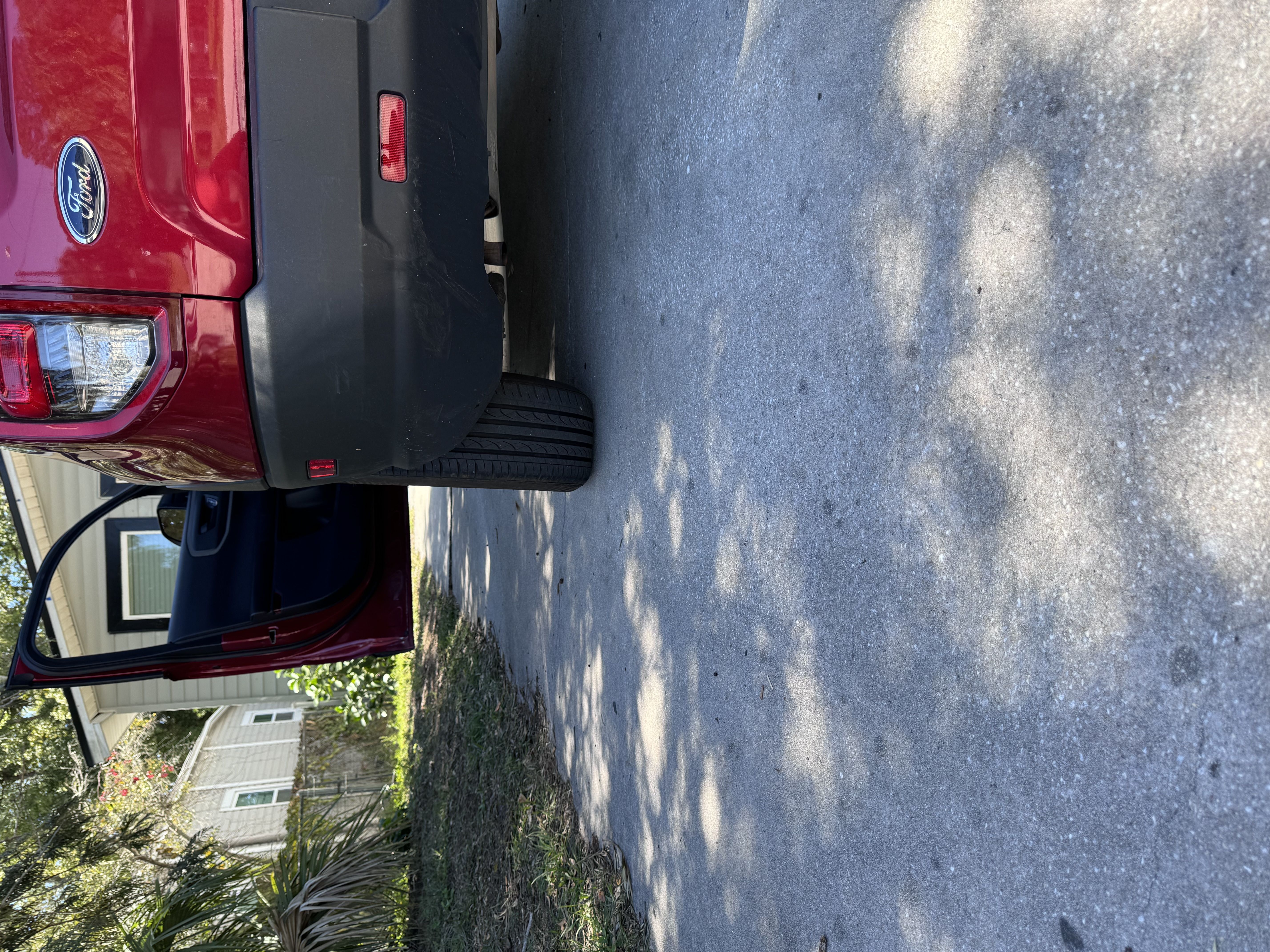 Fiance ran over median - Bronco Nation