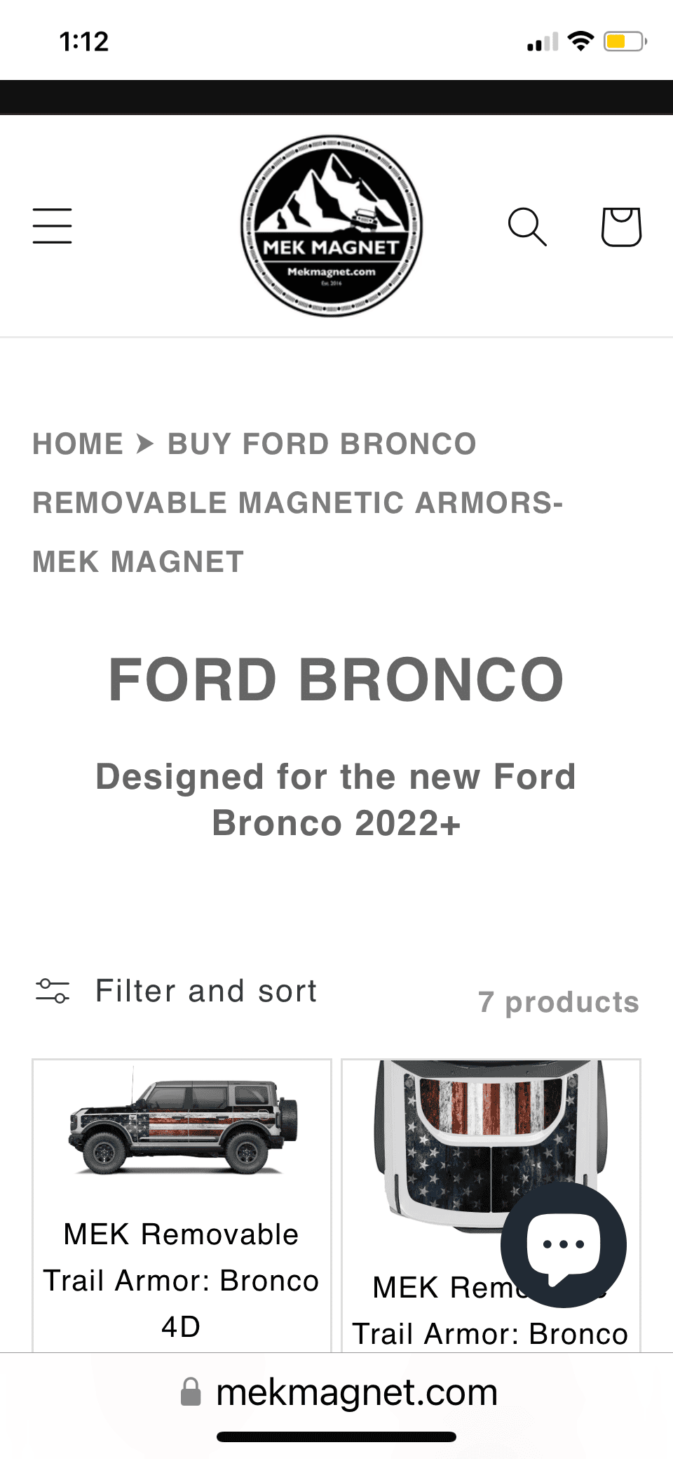 MEK Magnet Trail Armor - Bronco Nation