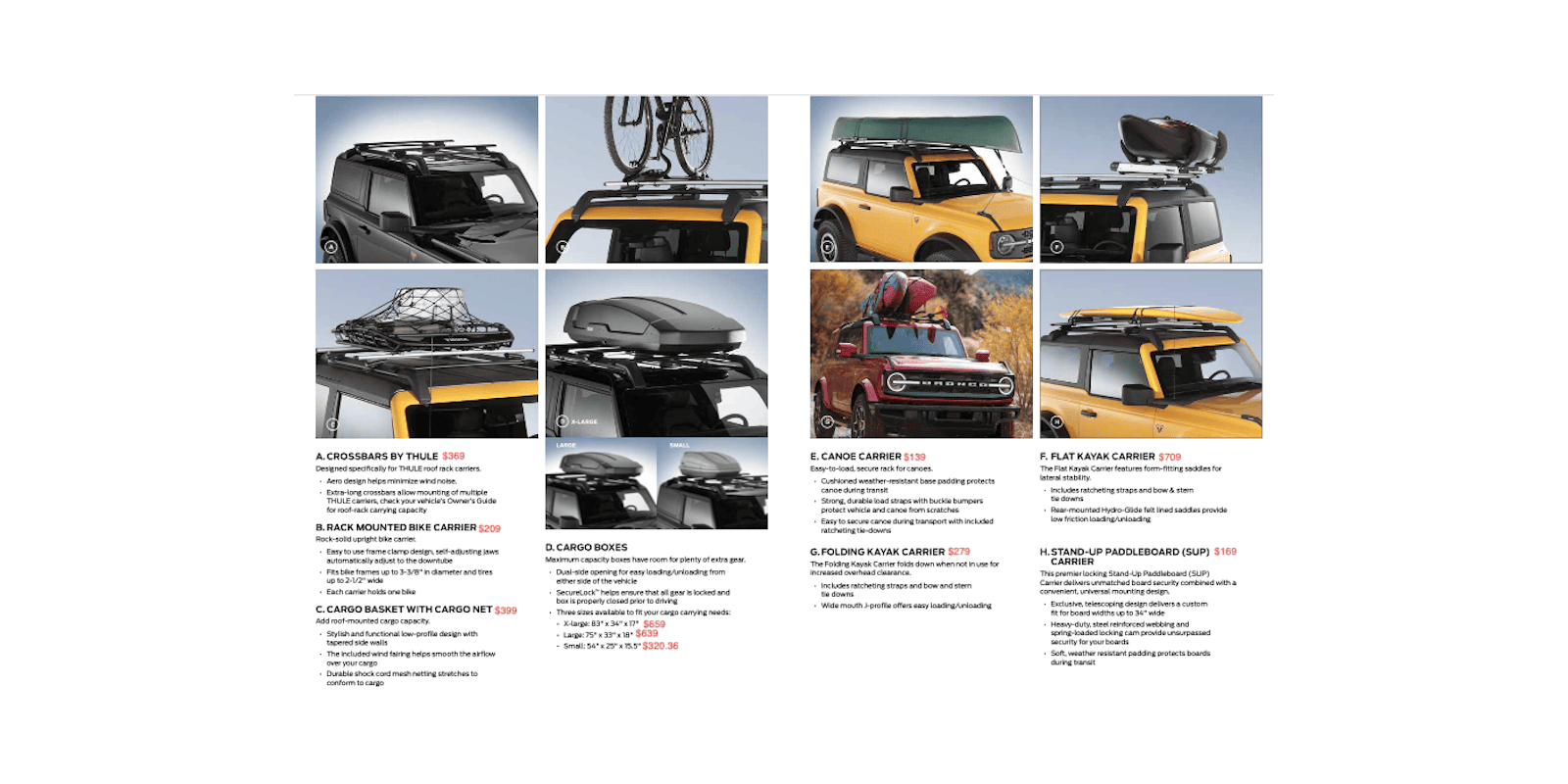 2021 Ford Bronco Built Wild Accessories Guide | Pictures With Prices ...