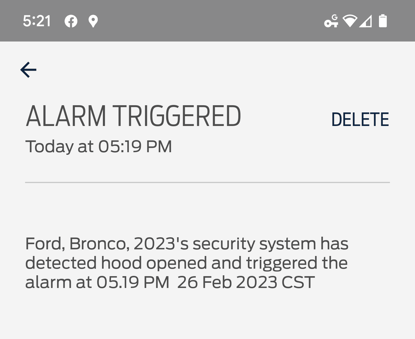 Ford Pass message - Bronco Nation