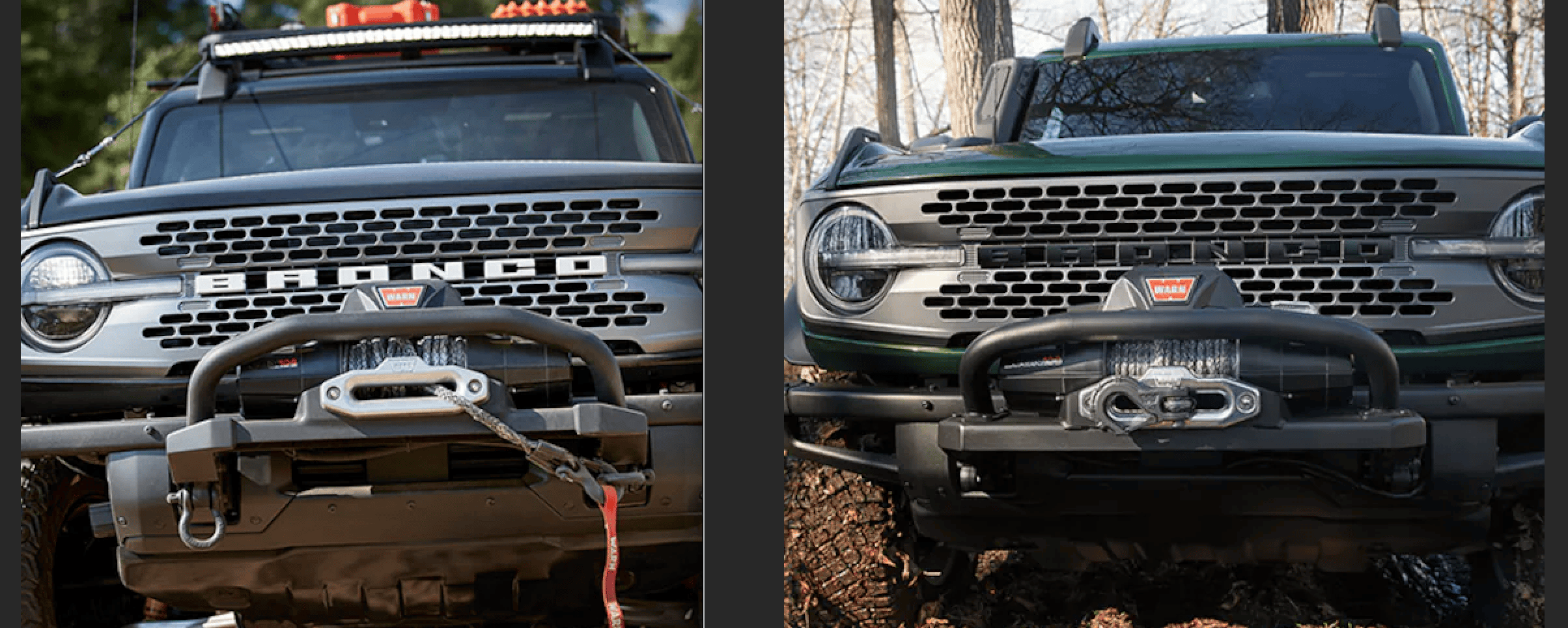FORD OEM Warn Winch plate - two different styles?? - Bronco Nation