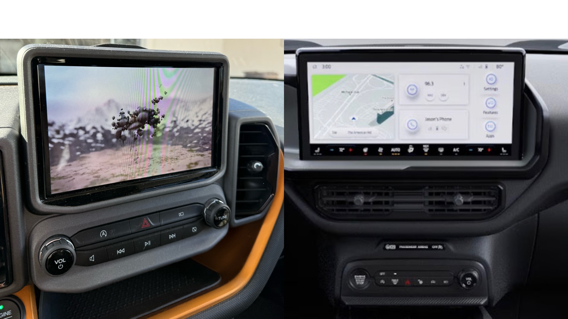 The New Bronco Sport Touchscreen: 2025 Sport vs. Older Bronco Sports ...
